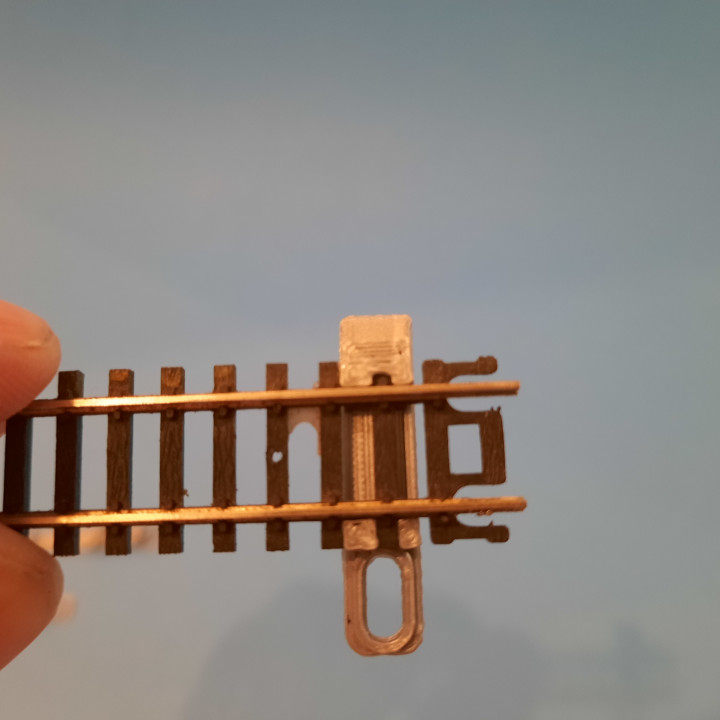 3D Printable N-Trak Module Track Aligner 1-1/2" Centered by Patrick Powell