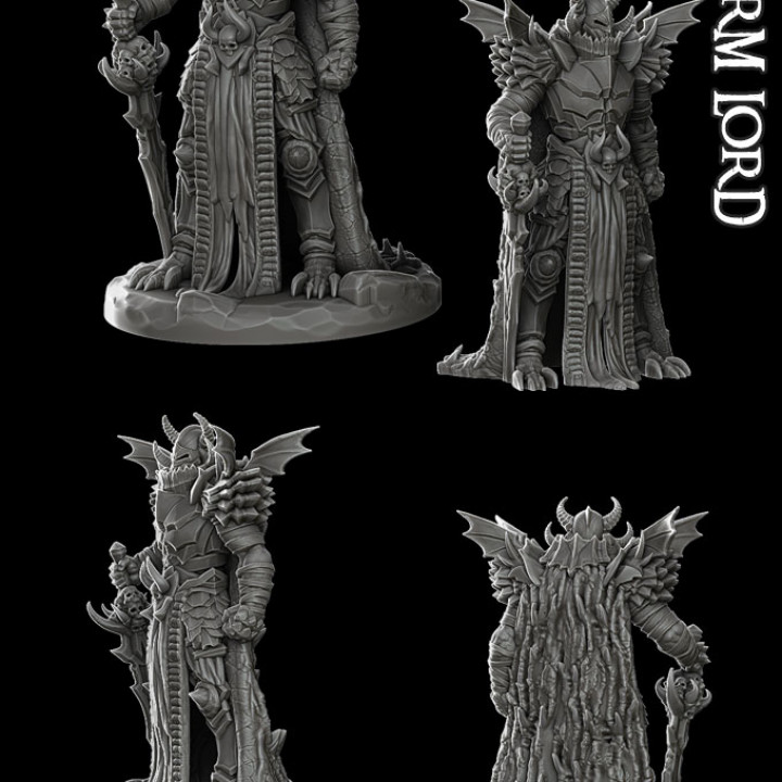 3D Printable Wyrm Lord by RocketPigGames