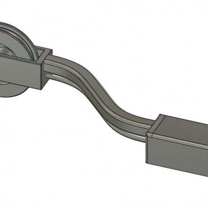 3D Printable Filament Roller Guide - Ender 3 by Dmitry