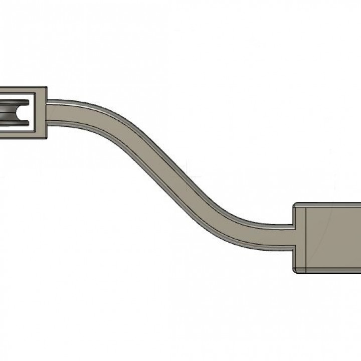 3D Printable Filament Roller Guide - Ender 3 by Dmitry