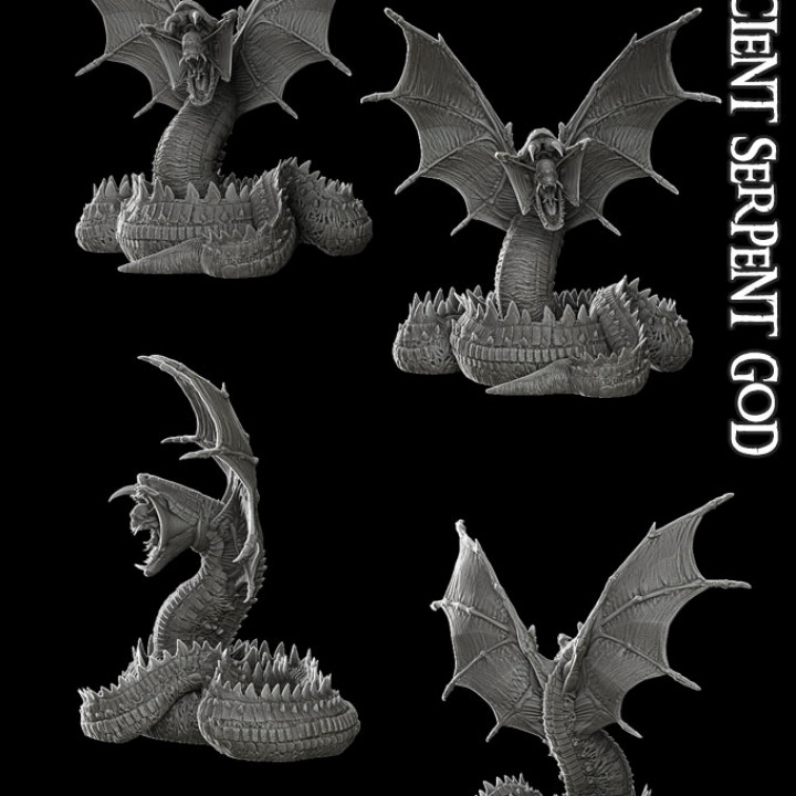 3D Printable Ancient Serpent God by RocketPigGames