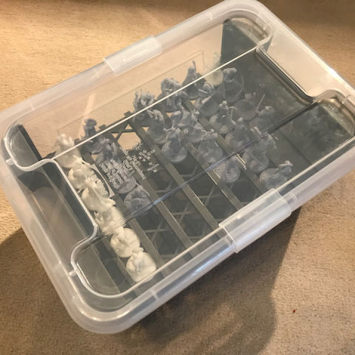 3D Printable Ikea Samla 5L Miniatures storage/transportation tray ...
