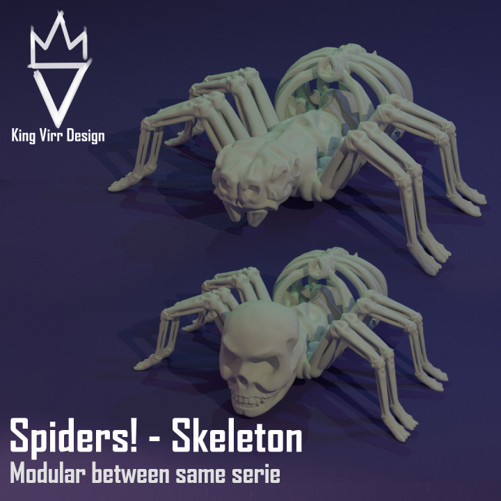 Spiders! Modular STL Miniatures Campaign - MyMiniFactory