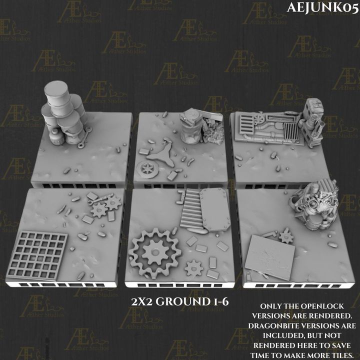 3D Printable AEJUNK05 - Junk Planet 5 by Aether Studios