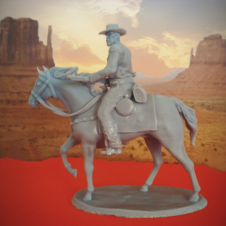 3D Printable Apache Kid Scout on horseback by Rudolf Arendt
