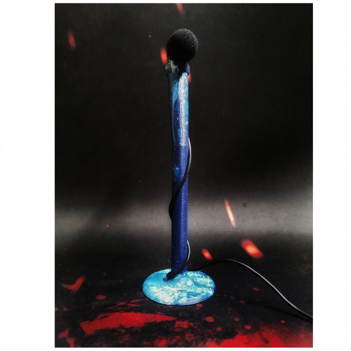 3D Printable Microphone Stand by Ravi