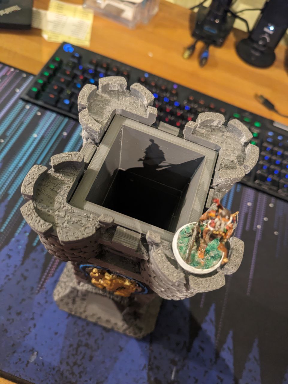 3D Printable The Dice Tower (UPDATED) by Dungeon Master