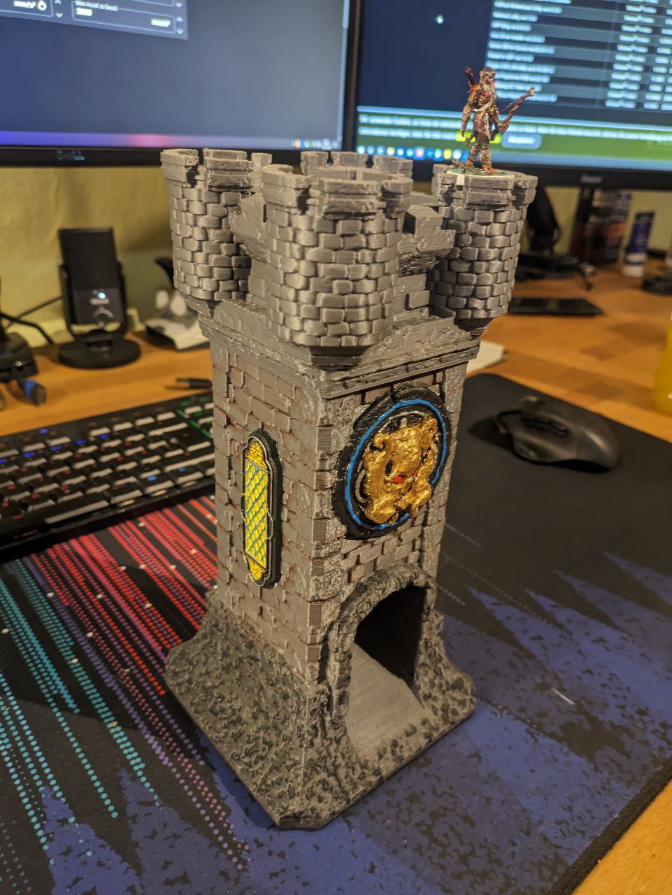 3D Printable The Dice Tower (UPDATED) by Dungeon Master