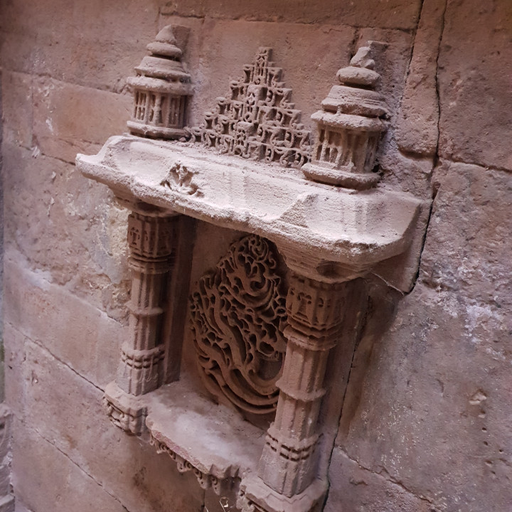 3D Printable Borsad Stepwell Niche by Scan the World India