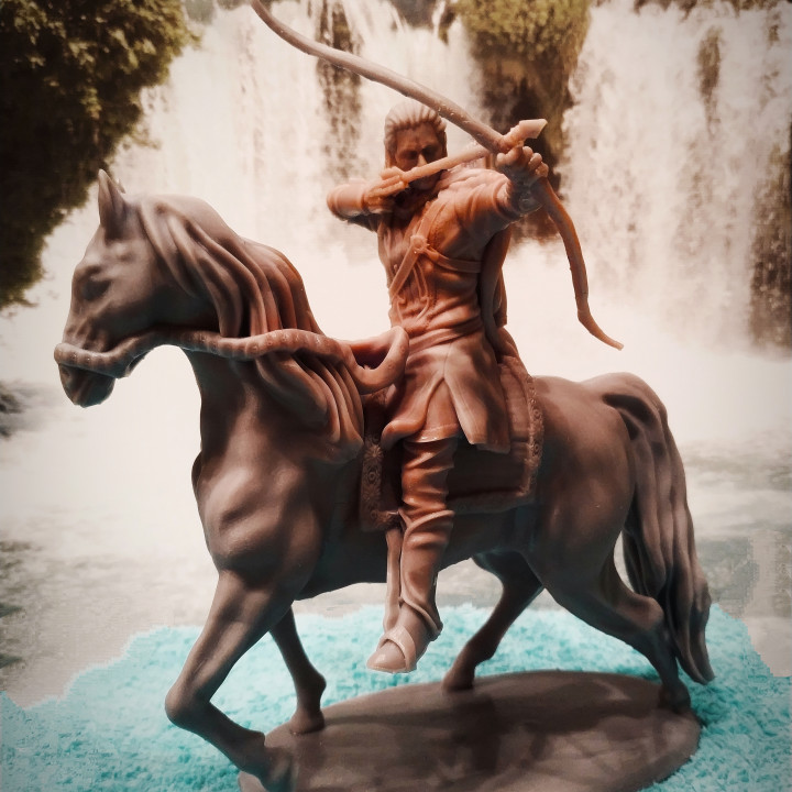3D Printable Elf archer- Action rider by Rudolf Arendt