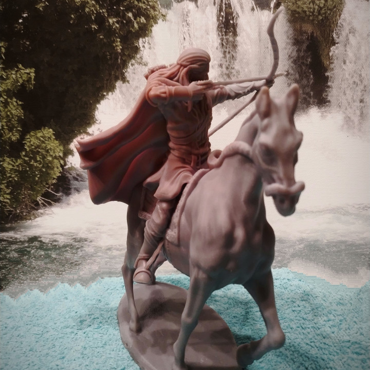 3D Printable Elf archer- Action rider by Rudolf Arendt