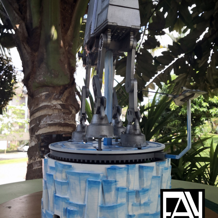 3D Printable ATAT motorize automata by Fasya Daud