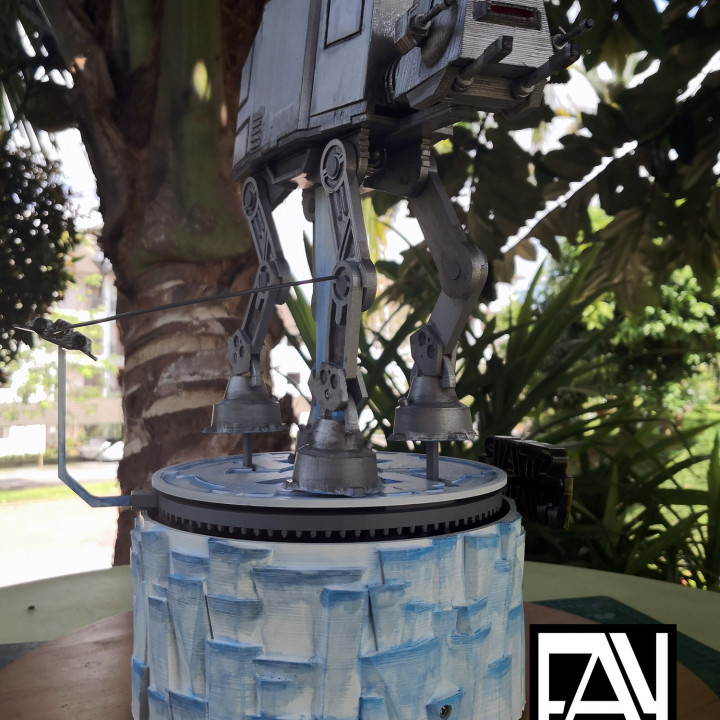 3D Printable ATAT motorize automata by Fasya Daud