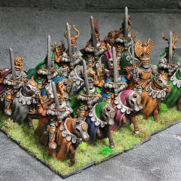 3D Print of Medieval Knight Miniatures (modular, 32mm/28 heroic) by ...