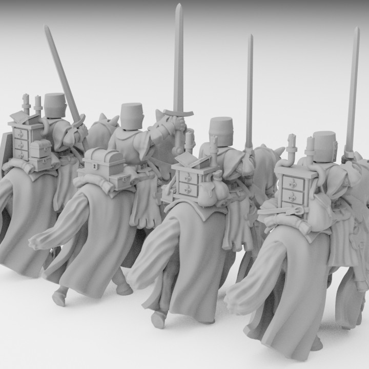 3D Printable Medieval Knight Miniatures (modular, 32mm/28 heroic) by ...