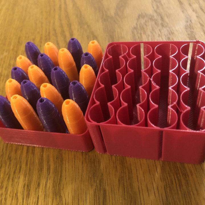 3D Printable 9mm ammo vase case 20rnd by Andrew Niedziela