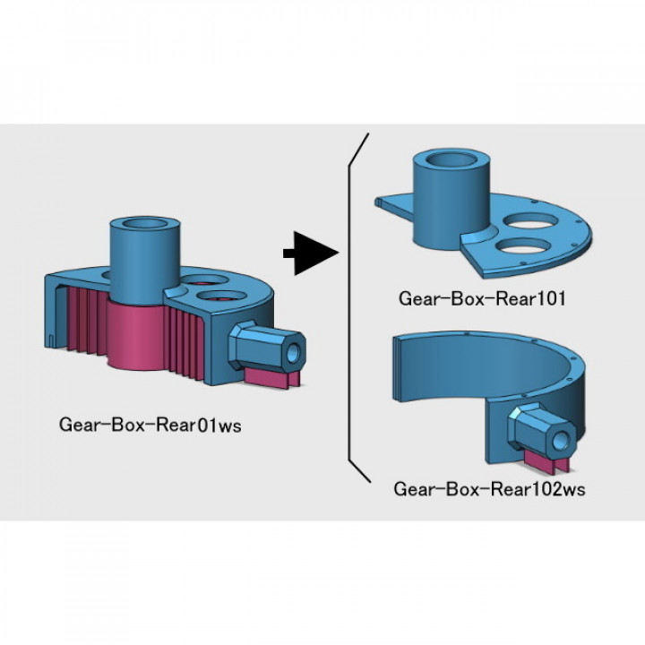 3D Printable Jet Engine Component ; Planetary Gear, Modified Parts by ...