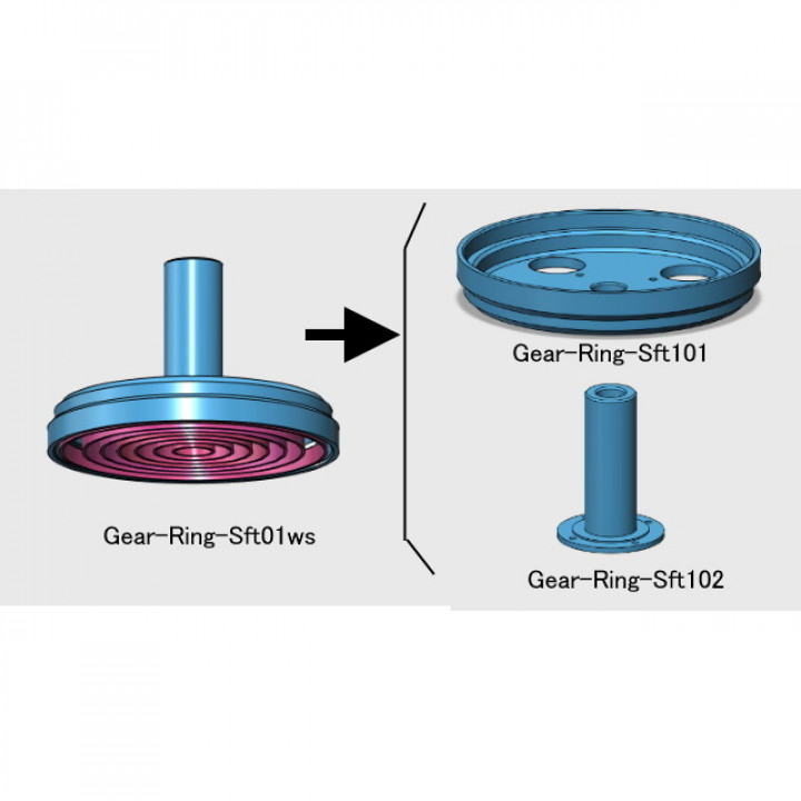3D Printable Jet Engine Component ; Planetary Gear, Modified Parts by ...