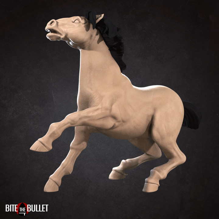 3D Printable Horses (4 Versions) by Bite the Bullet