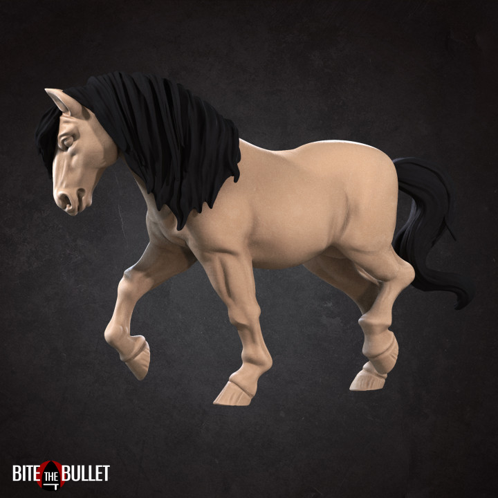 3D Printable Horses (4 Versions) by Bite the Bullet