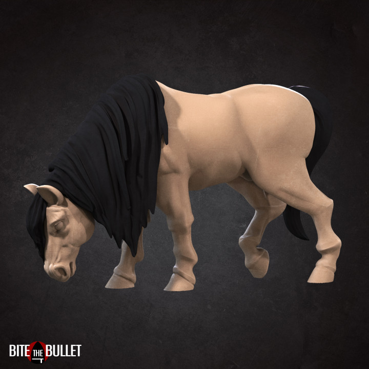 3D Printable Horses (4 Versions) by Bite the Bullet