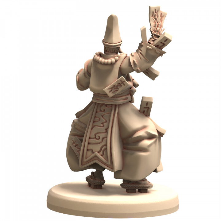 3D Printable 003 JAPAN Ghost Spirit Miko Shrine Priestess Onmyouji ...