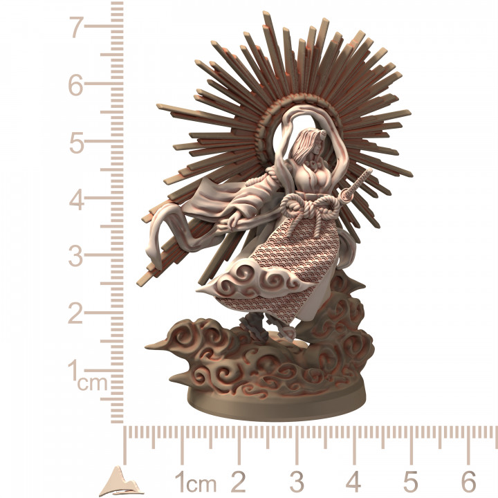 3D Printable 003 JAPAN Gods, Amaterasu Tengu Susanoo Tsukuyomi Tamamo ...