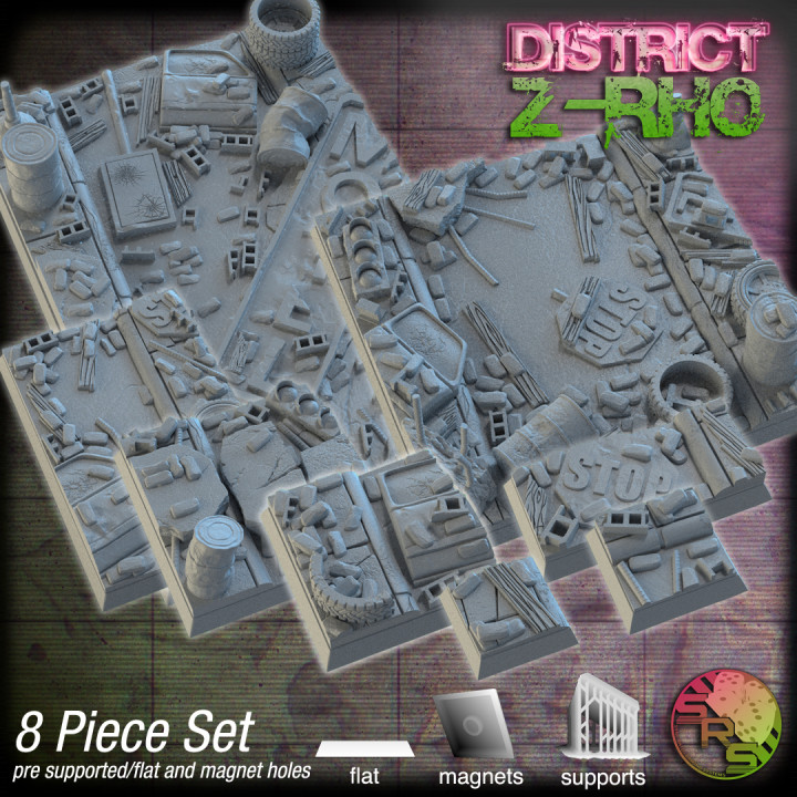 3D Printable Urban Apocalypse Bases by SRS Studios