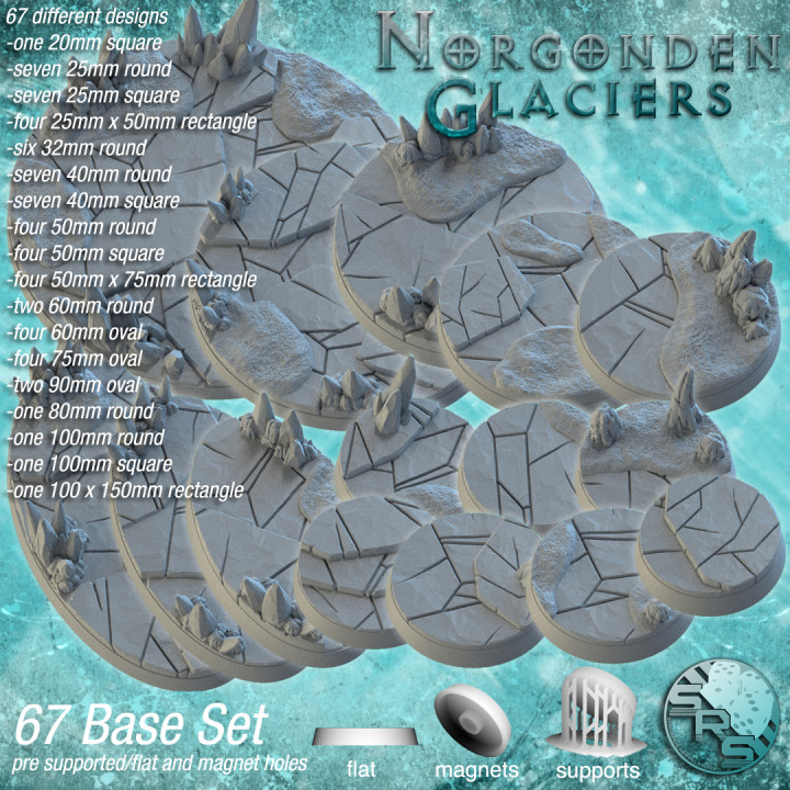 3D Printable Ice Bases by Sync Ratio Systems