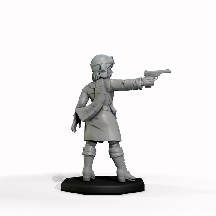 3D Printable Amelia Earhart Aviator Pionner Cthulhu Investigator 32mm ...