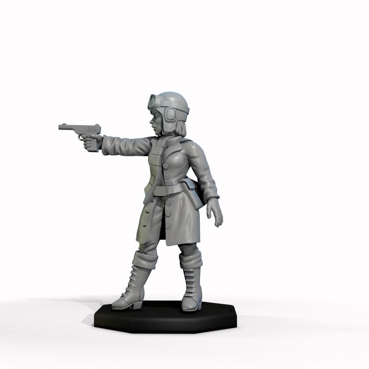 3D Printable Amelia Earhart Aviator Pionner Cthulhu Investigator 32mm ...