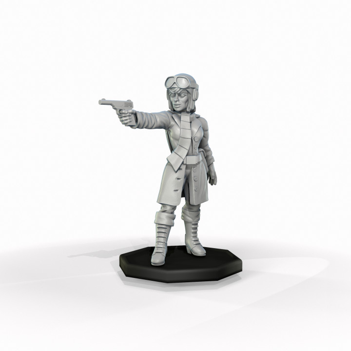 3D Printable Amelia Earhart Aviator Pionner Cthulhu Investigator 32mm ...