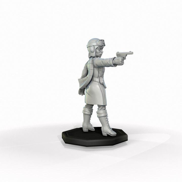 3D Printable Amelia Earhart Aviator Pionner Cthulhu Investigator 32mm ...
