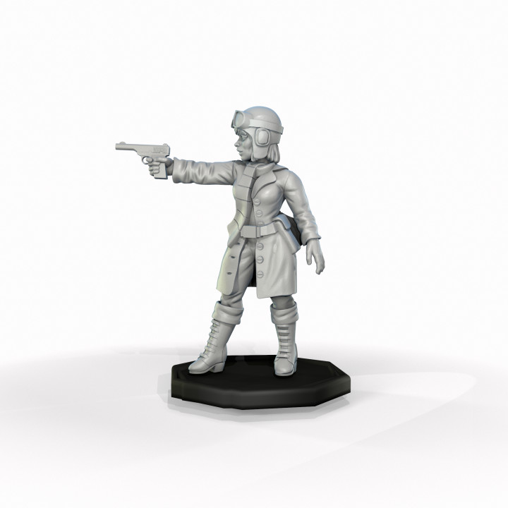 3D Printable Amelia Earhart Aviator Pionner Cthulhu Investigator 32mm ...
