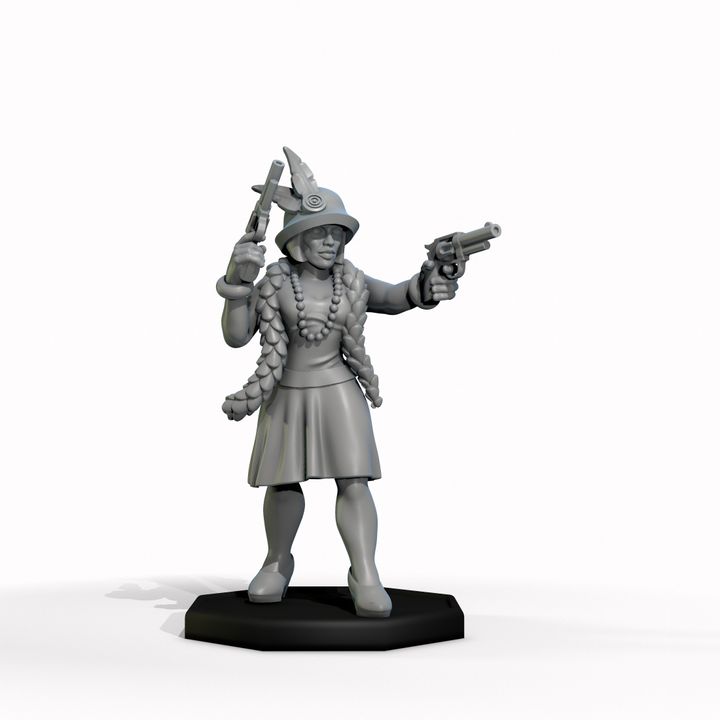 3D Printable Flapper Armed with Gun Cthulhu Investigator 32mm RPG ...