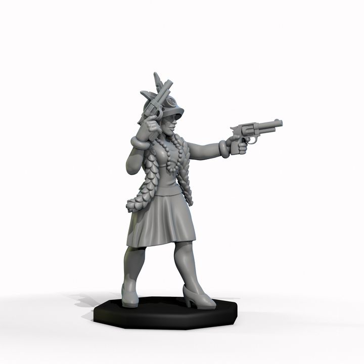 3D Printable Flapper Armed with Gun Cthulhu Investigator 32mm RPG ...