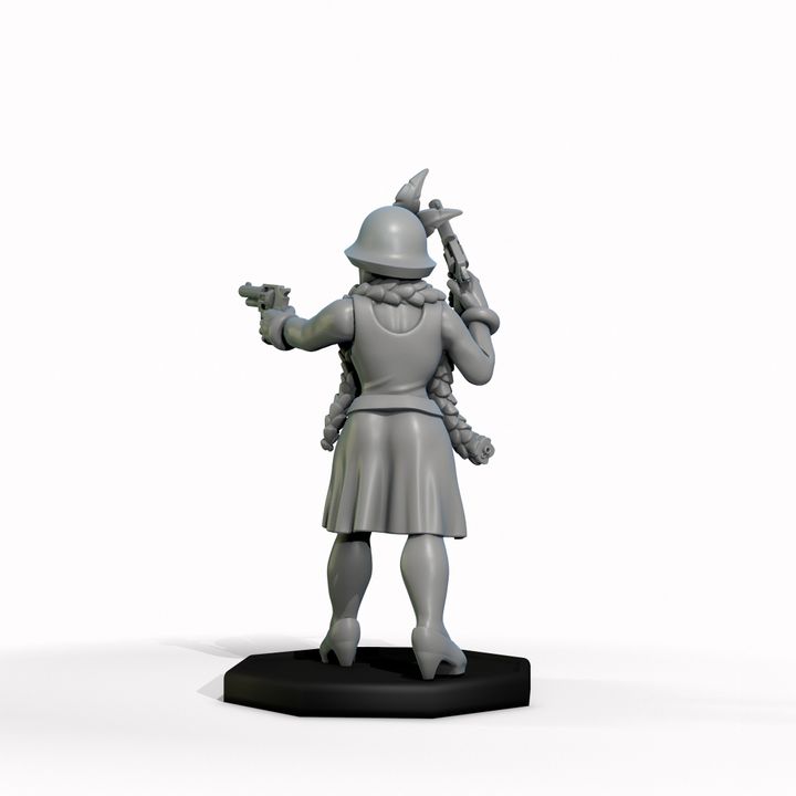 3D Printable Flapper Armed with Gun Cthulhu Investigator 32mm RPG ...