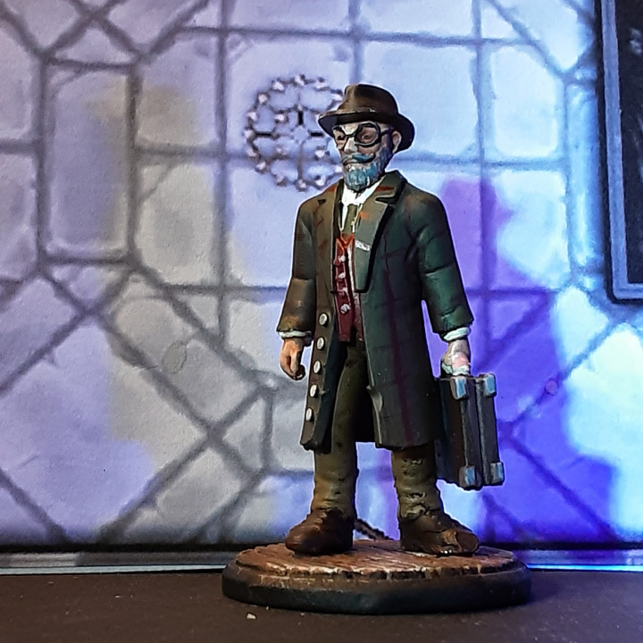 3D Print of Professor Cthulhu Investigator 32mm RPG Tabletop by Anastaszia