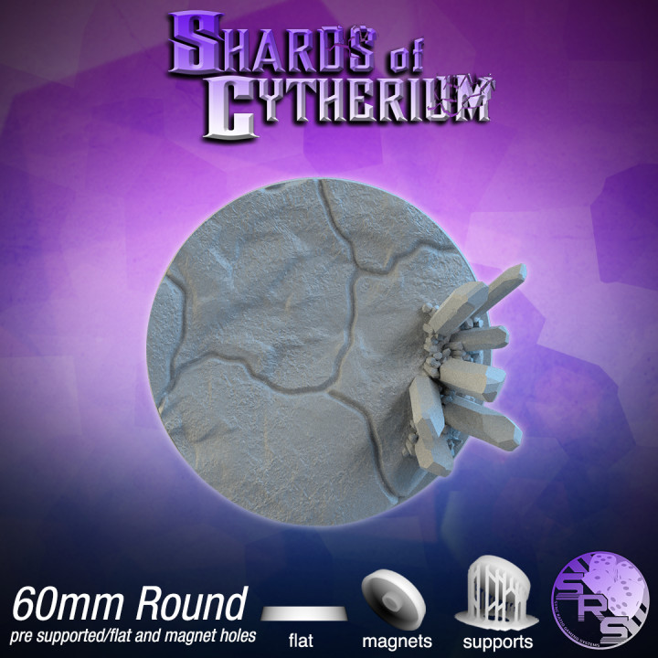 3D Printable Crystal Base Set (New) by Sync Ratio Systems