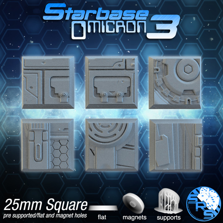 3D Printable Sci Fi Bases (New) by Sync Ratio Systems