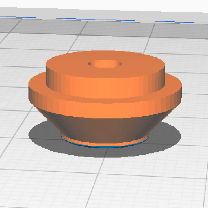 3D Printable 1:1 Shock Spring Cup Holder by Daniel Anguita