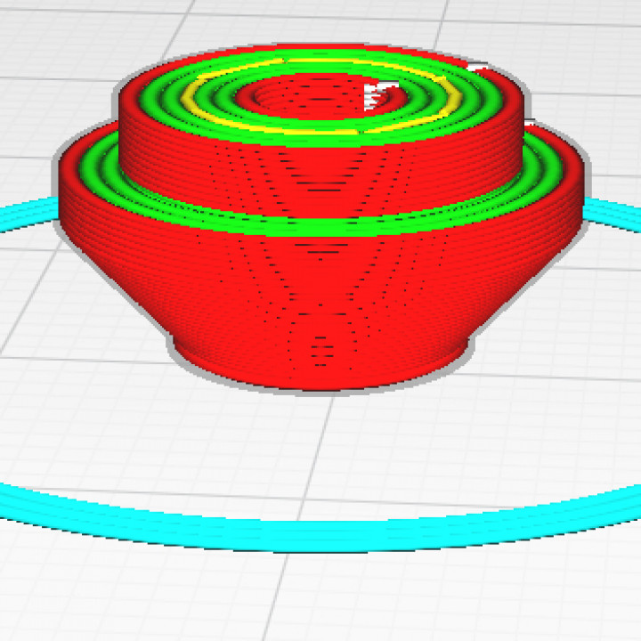 3D Printable 1:1 Shock Spring Cup Holder by Daniel Anguita