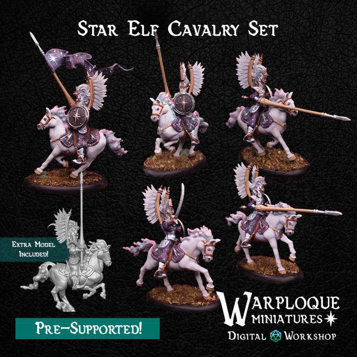 3D Printable The Star Elven Host Bundle by Warp Miniatures
