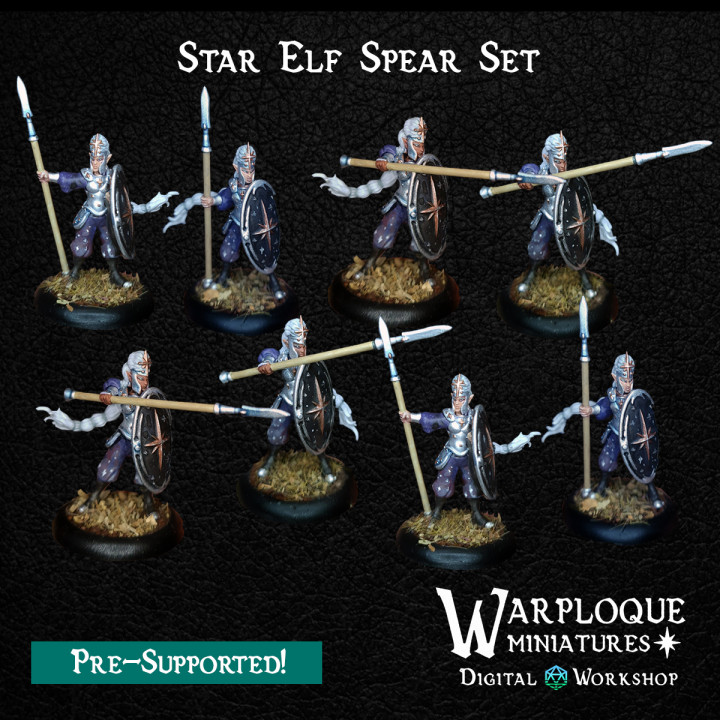3D Printable The Star Elven Host Bundle by Warp Miniatures