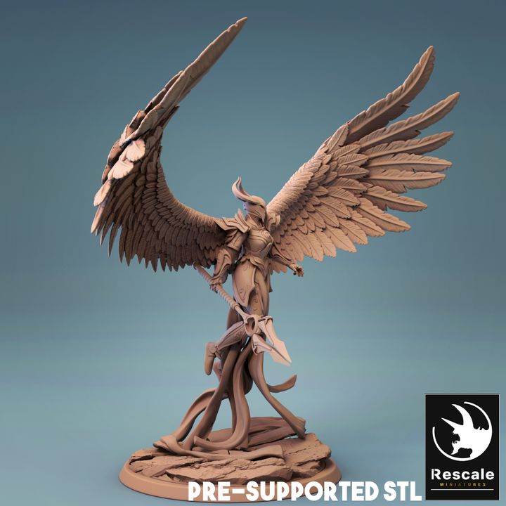 3D Printable Angelic Warrior by Rescale Miniatures