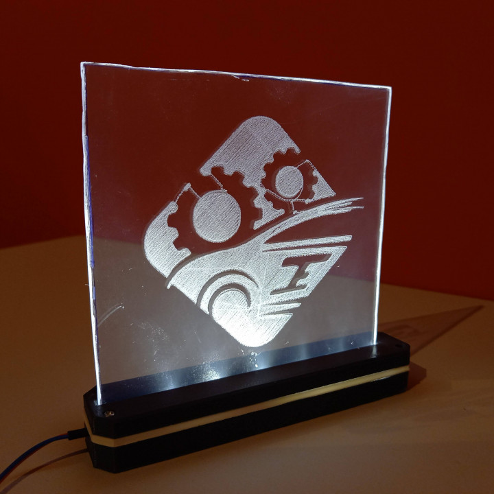 3D Printable Plexiglass holder + LED Strip by Creative Electronics