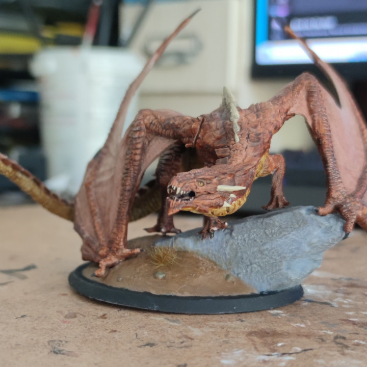 3D Print of Young Magma Dragon by Tasos100