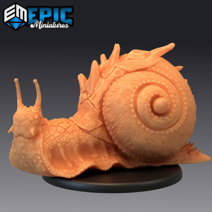 3D Printable Boulder Snail / Mountain & Canyon Encounter / Falling Slug ...