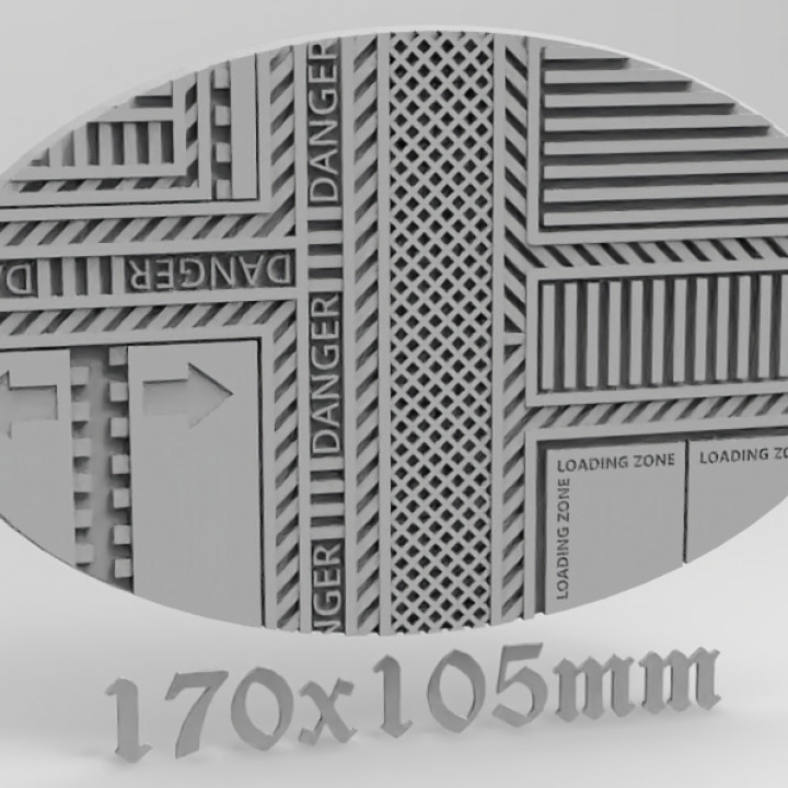3D Printable Industrial "DANGER" Base Bundle by Badassbases
