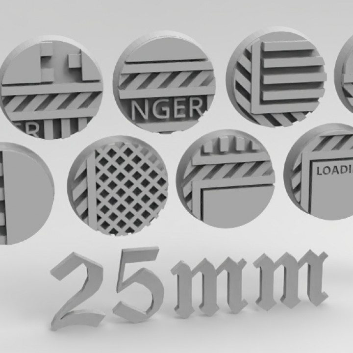 3D Printable Industrial "DANGER" Base Bundle by Badassbases